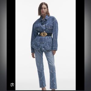 Zara | Jackets & Coats | Zara Trf Heart Denim Jacket | Poshmark